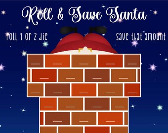 Roll and Save Christmas Savings Challenge - Etsy