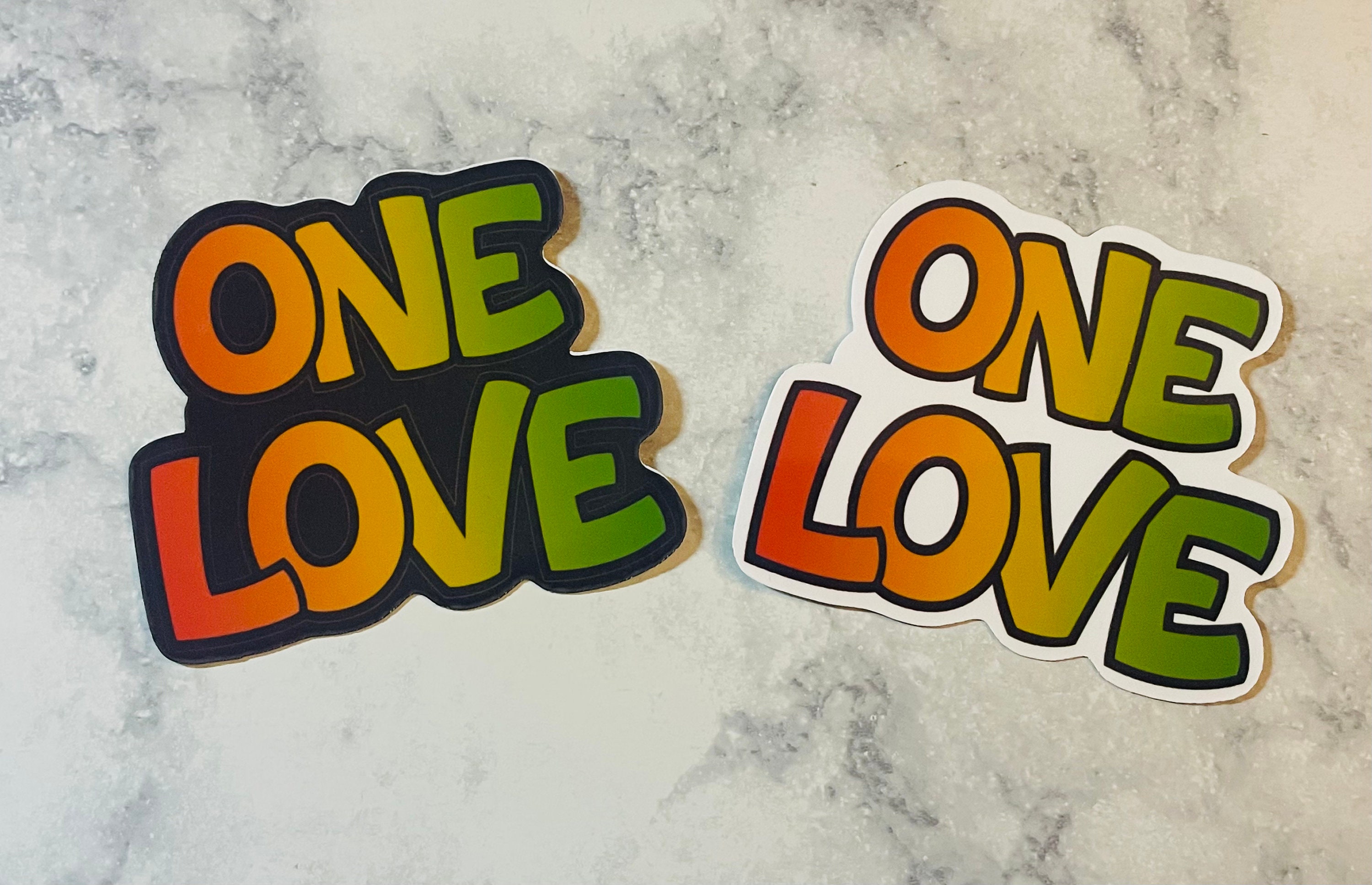 One Love Sticker | Vinyl Sticker | Water Resistant Sticker | Laptop ...