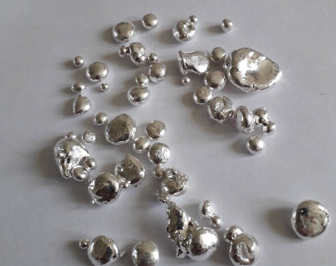 1000 Silver Bars 1 Grain Each .999 Pure Silver 24 Bars Snaps Apart Pure ...