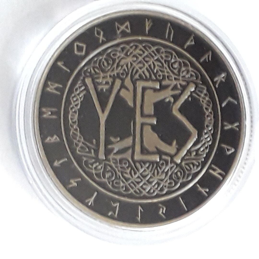 Divination Coin Viking Celtic Tree of Life Yes / No - Etsy