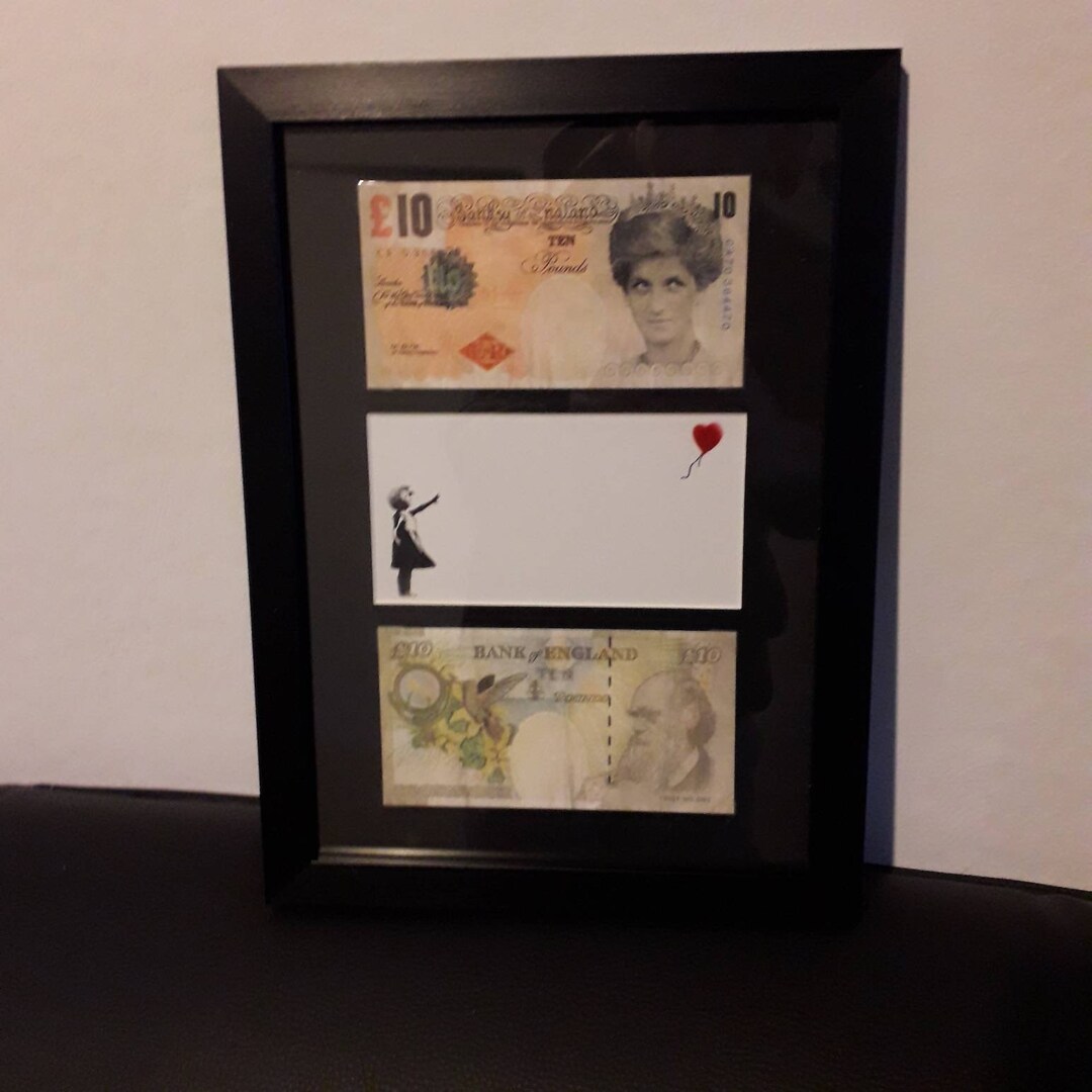 Banksy Princess Diana Banknote Frame - Etsy