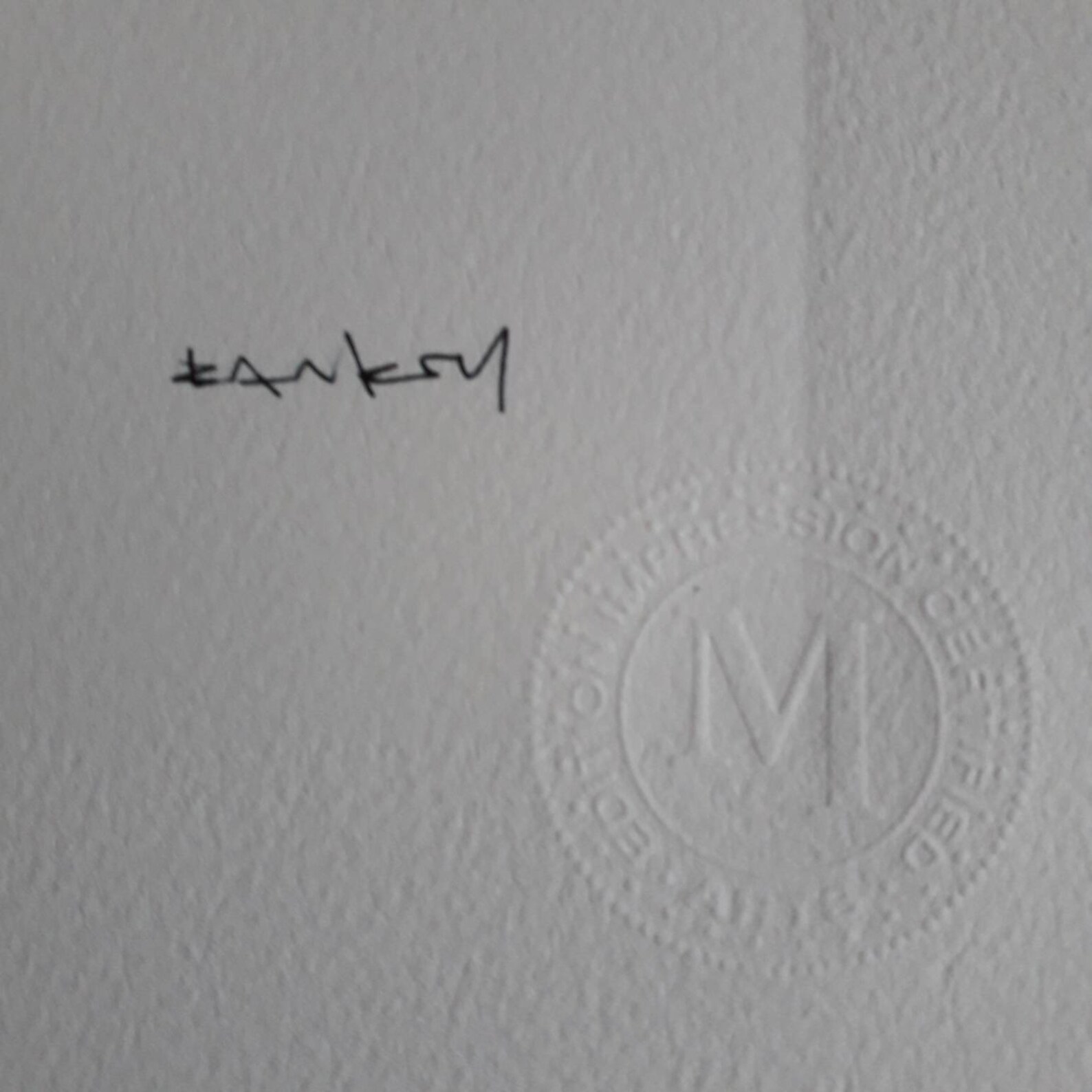 Banksy Signed Numbered Lithography Certificate | Etsy