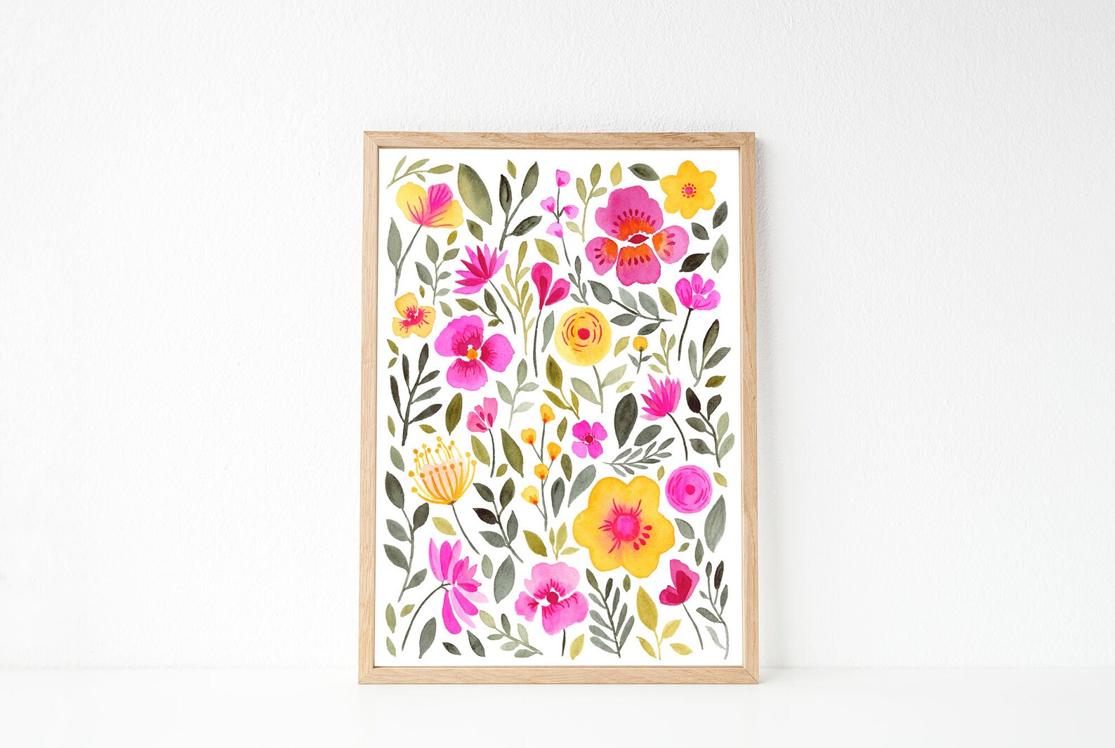 Dancing Flowers: A4 Watercolour Art Print - Etsy UK