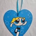 Handpainted Powerpuff Girls Wooden Art Heart - Etsy UK