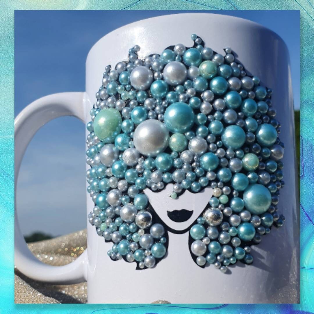 Custom Bling Embellished Cup Mug - Etsy