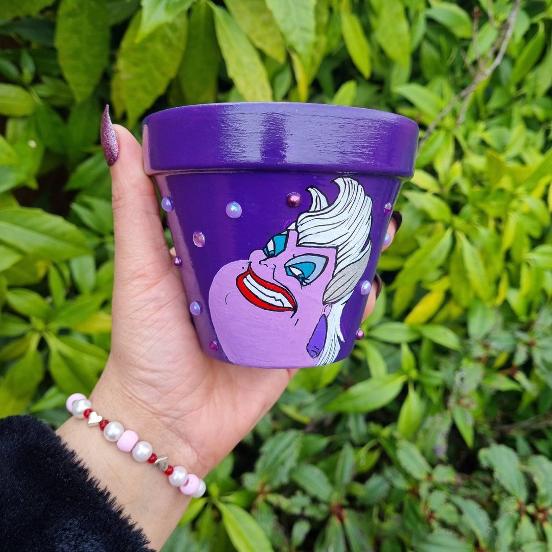 Handpainted Ursula Plant Pot - Etsy