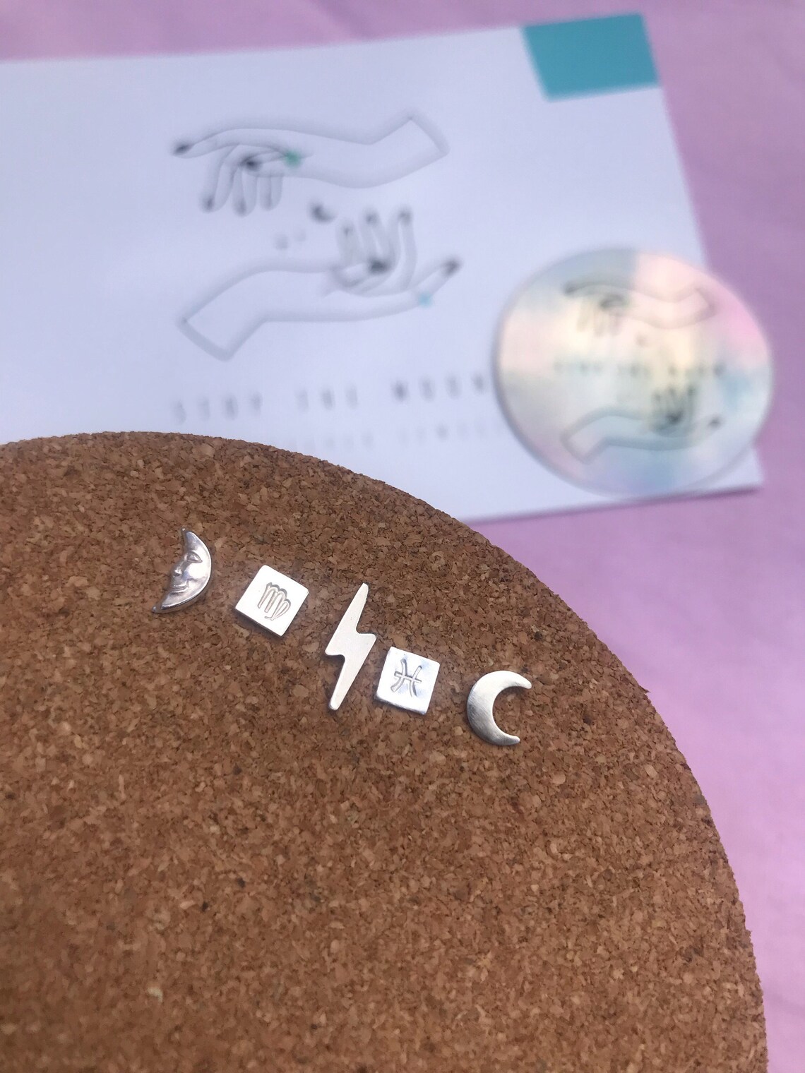 Crescent Moon Mini Stud Earrings Sterling Silver - Etsy