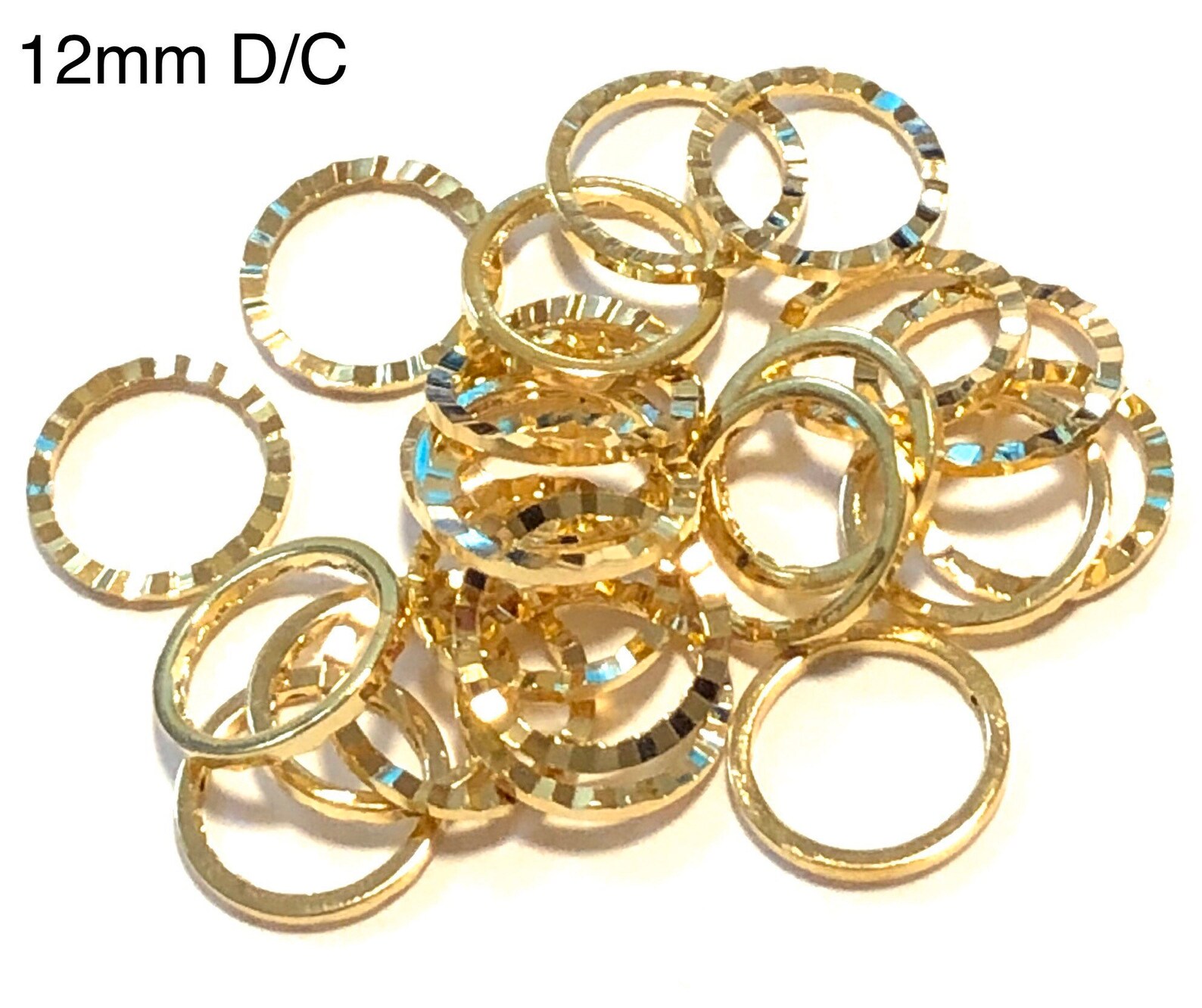 8-20mm 1mm Round Loops Circles Chain Links Gold Plated by - Etsy