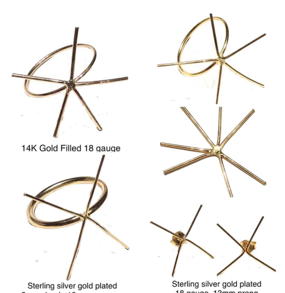 Claw Ring Settings Claw Earring Settings Claw Pendant - Etsy