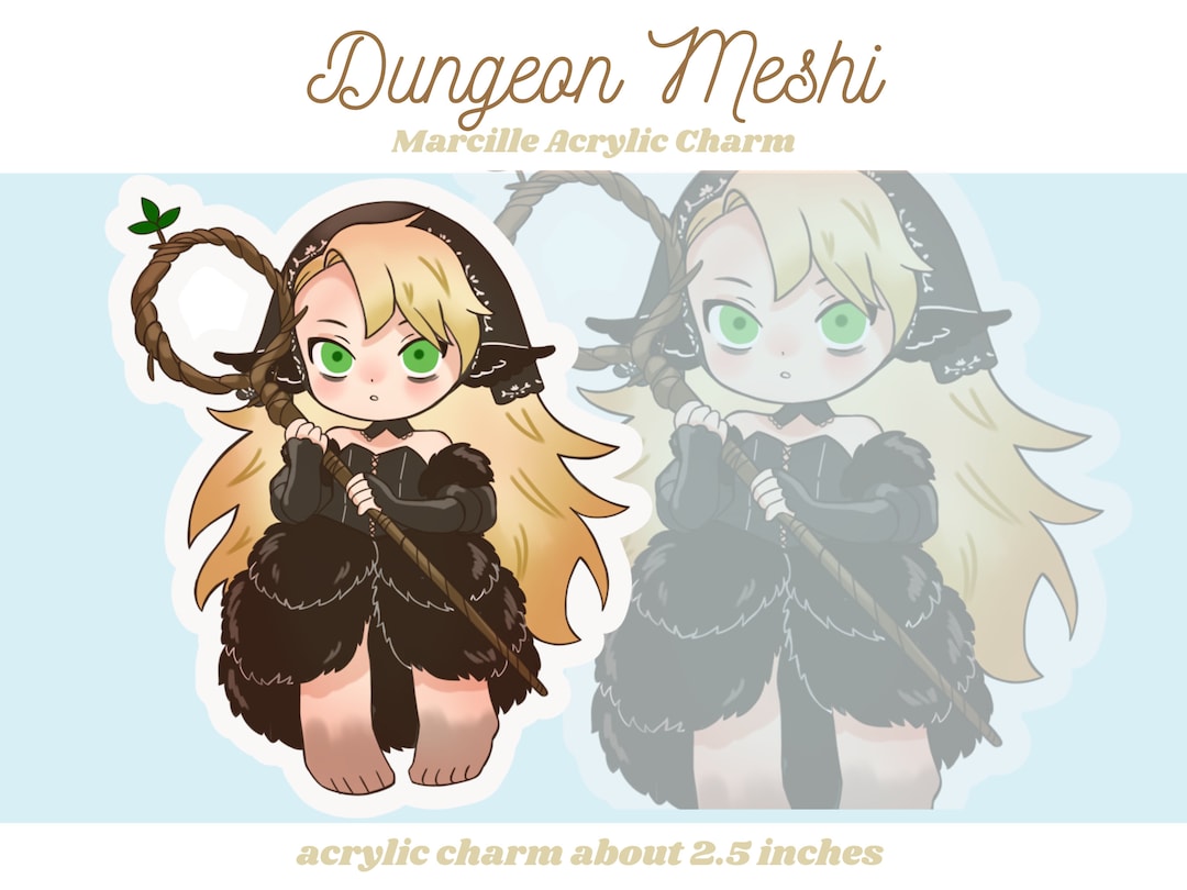 Dungeon Meshi Marcille Chibi Acrylic Charm, Delicious in Dungeon - Etsy