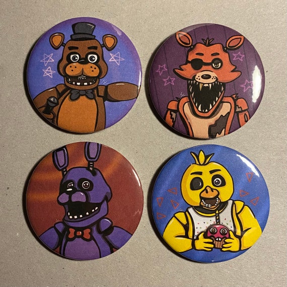 Five Nights at Freddys 55mm Badges | Etsy