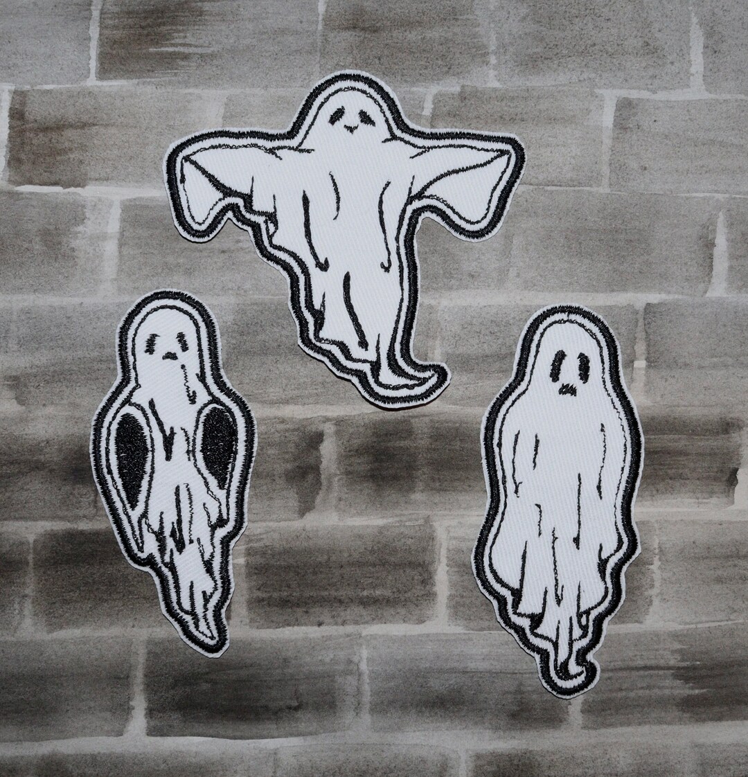 Ghost Designs Embroidered Patches, Iron on Embroidered Patches ...