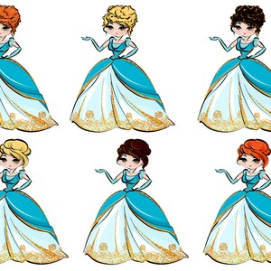 Cute Cinderella Clipart, Pumpkin Carriage, Fairy Tale Princess, Glass ...