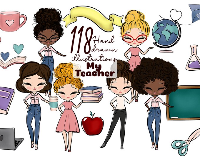 Teacher Clipart, Black Woman Png, School Clipart, Education Clipart ...