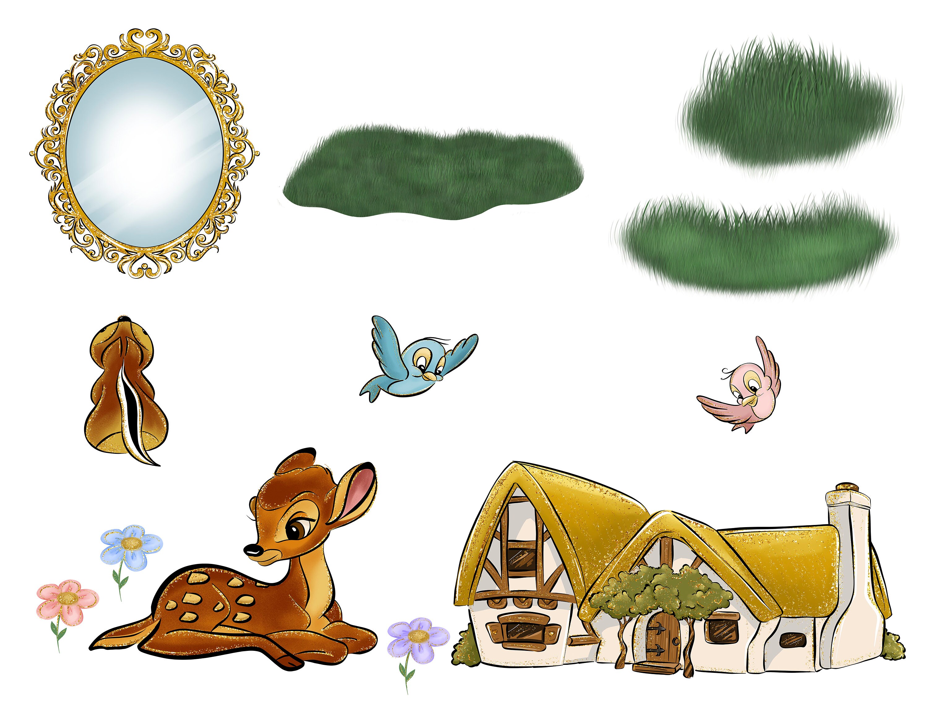 Snow White Clipart, Fairy Tale Princess PNG, Seven Dwarfs Clipart ...