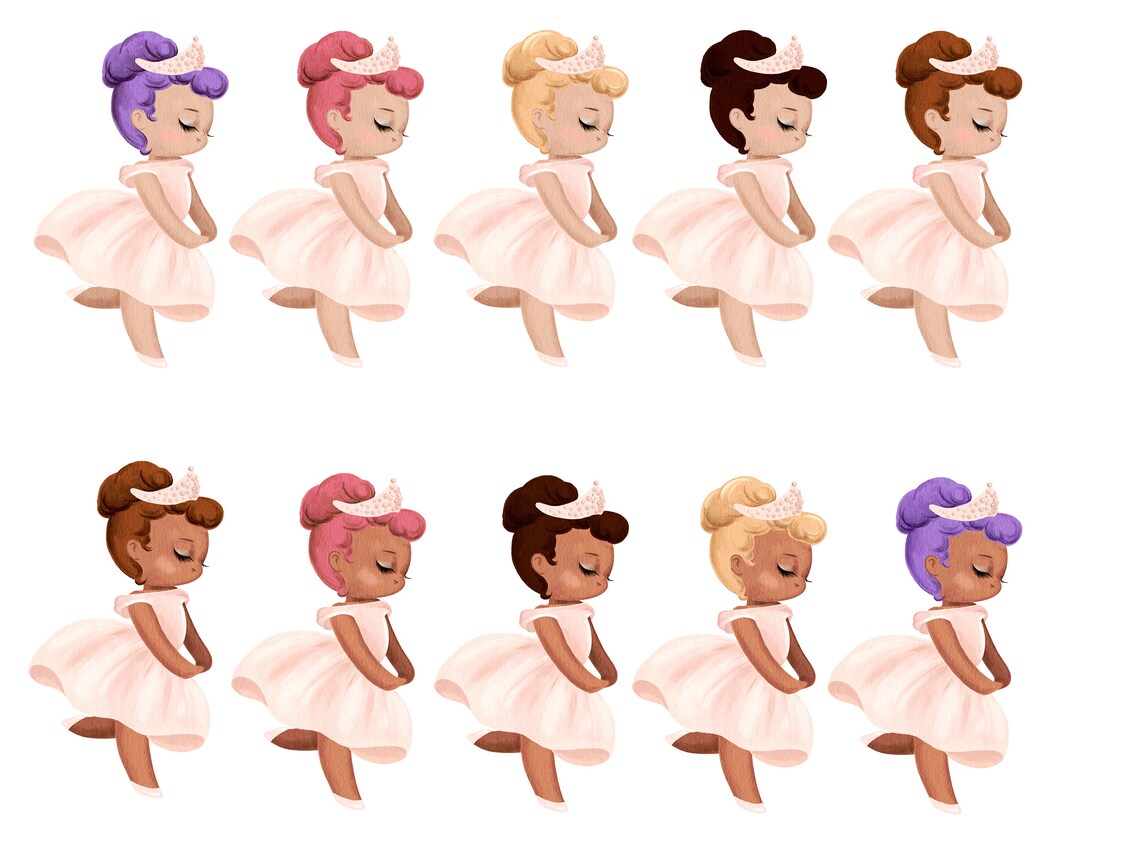 Watercolor Princess Clipart, Magical Castle PNG, Little Princess ...