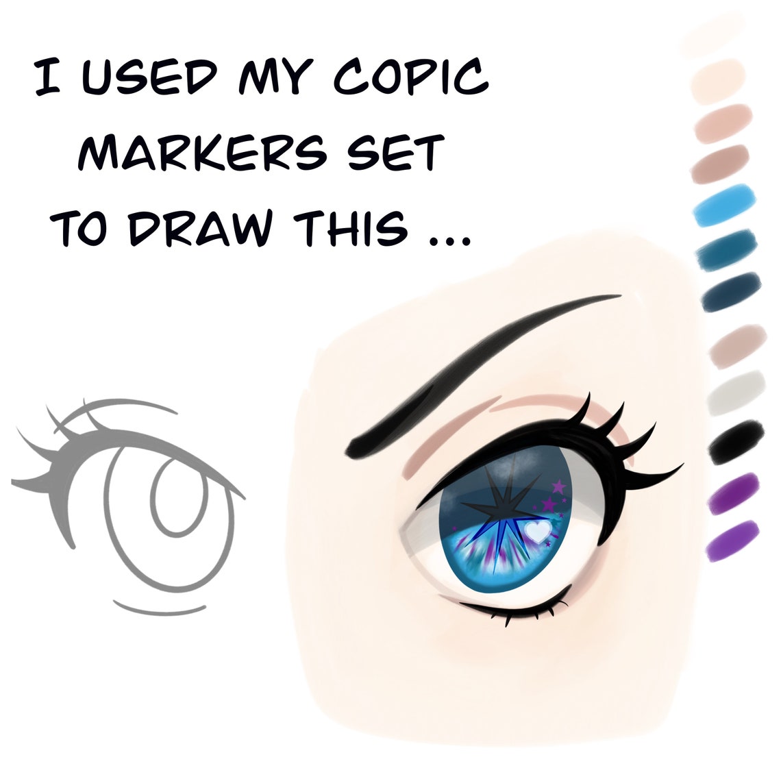 Procreate Manga Anime Eyes Stamps Set Cartoon Comic Brush - Etsy