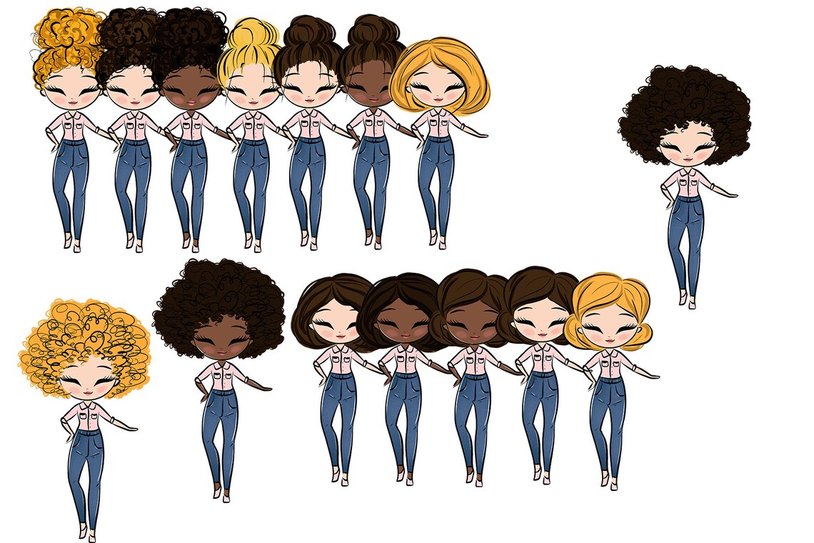 Teacher Clipart, Back to School, Teacher's Day Hand Panted Clipart ...