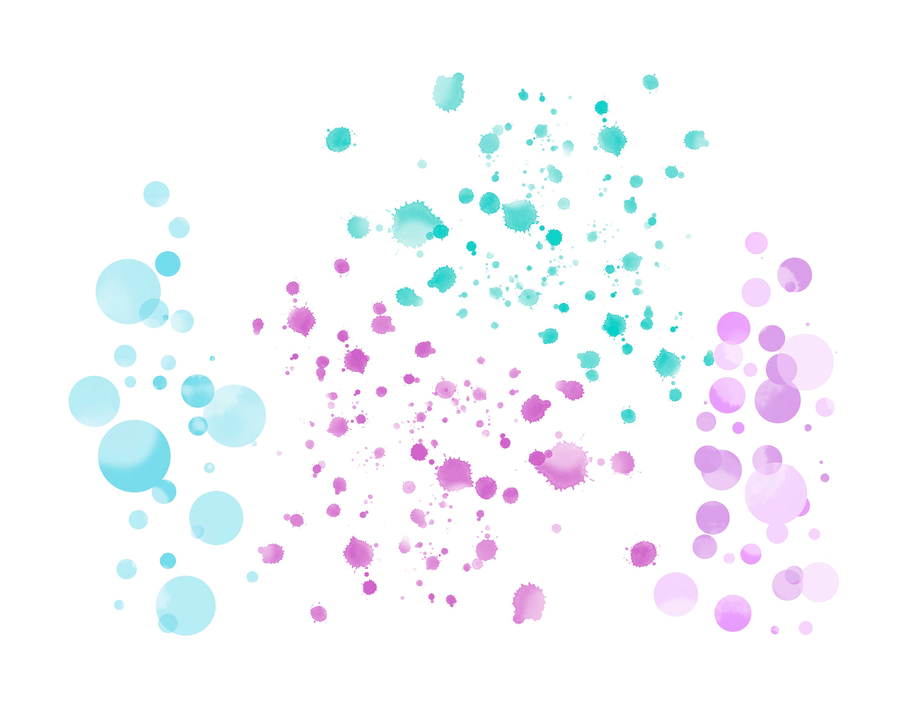 Watercolor Mermaid Tail Clipart, Mermaid Clip Art, Underwater Glitter ...