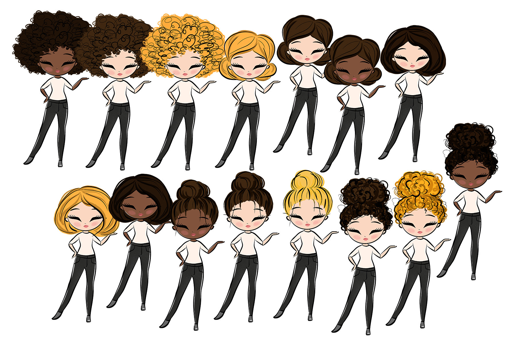 Teacher Clipart, Back to School, Teacher's Day Hand Panted Clipart ...