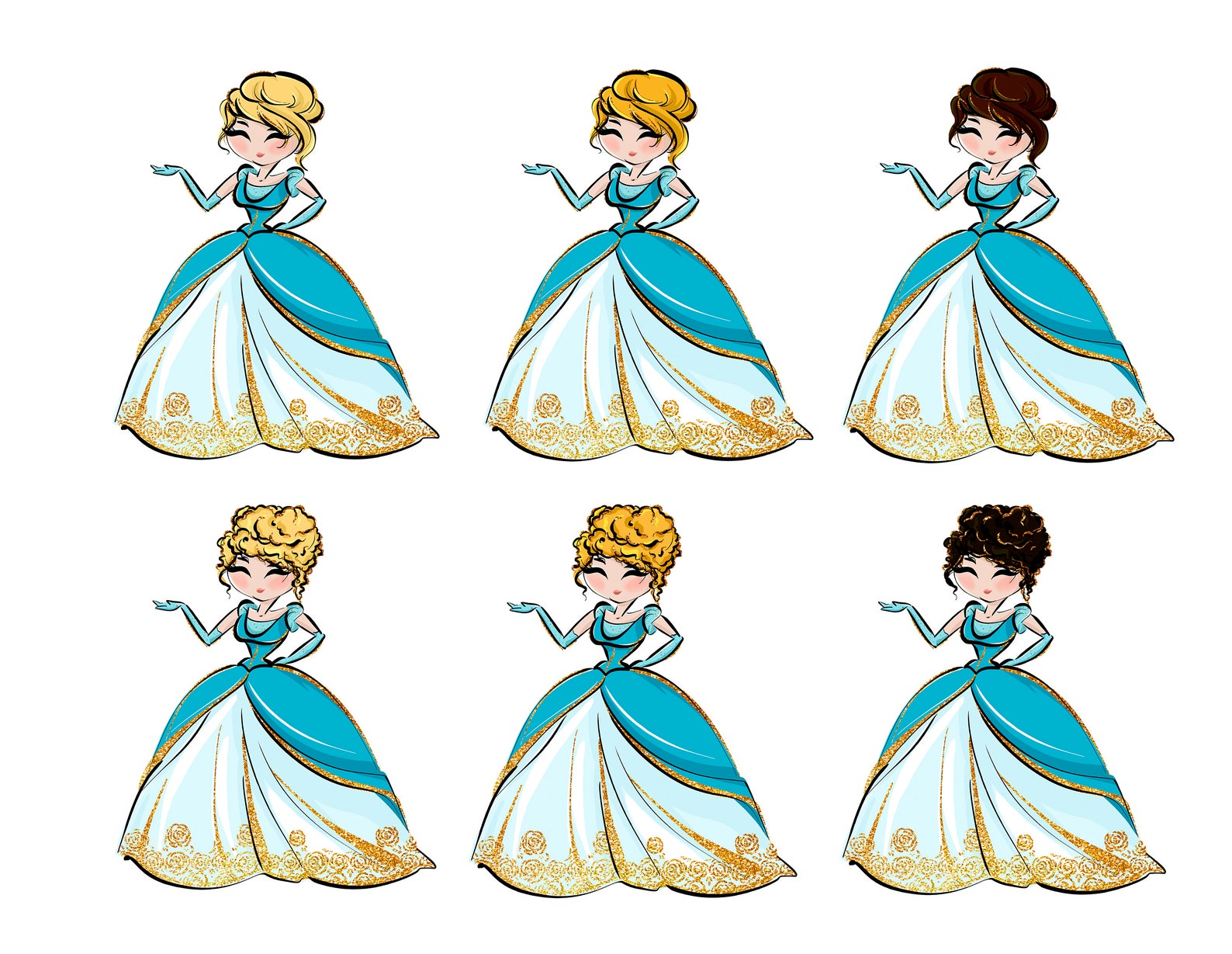 Cute Cinderella Clipart, Pumpkin Carriage, Fairy Tale Princess, Glass ...