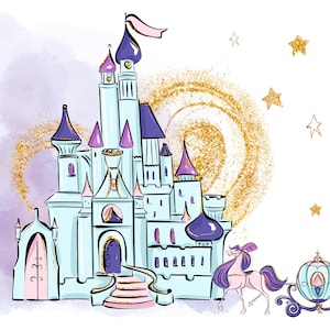 Cute Cinderella Clipart, Pumpkin Carriage, Fairy Tale Princess, Glass ...