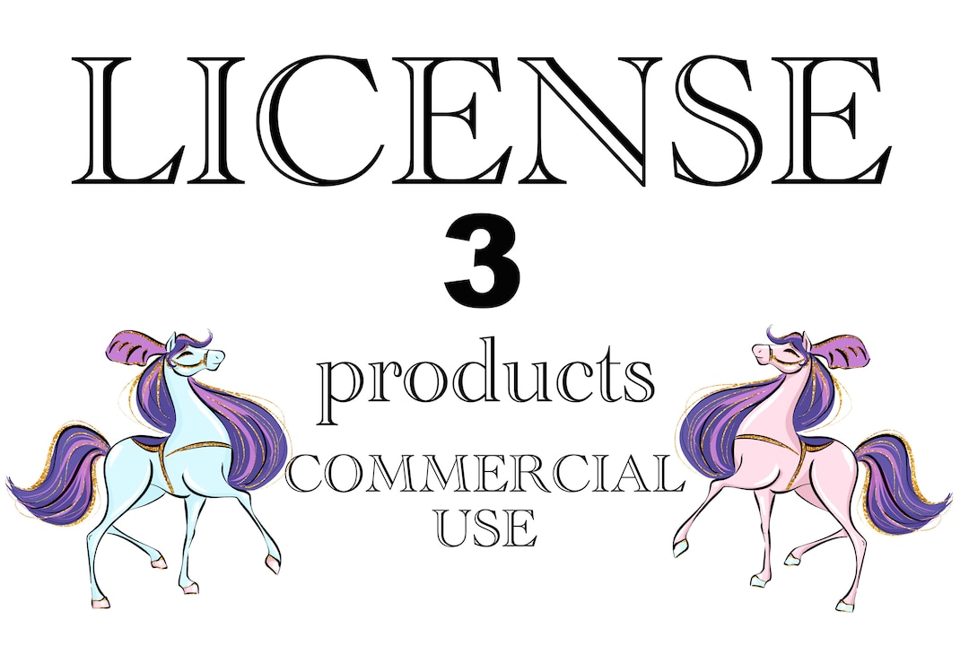 Commercial License, Mass Production for 3 Product - Etsy