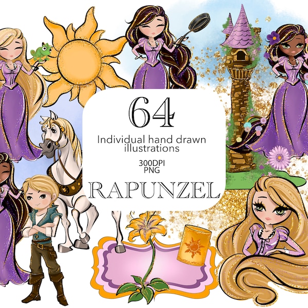 Rapunzel Tower Digital - Etsy