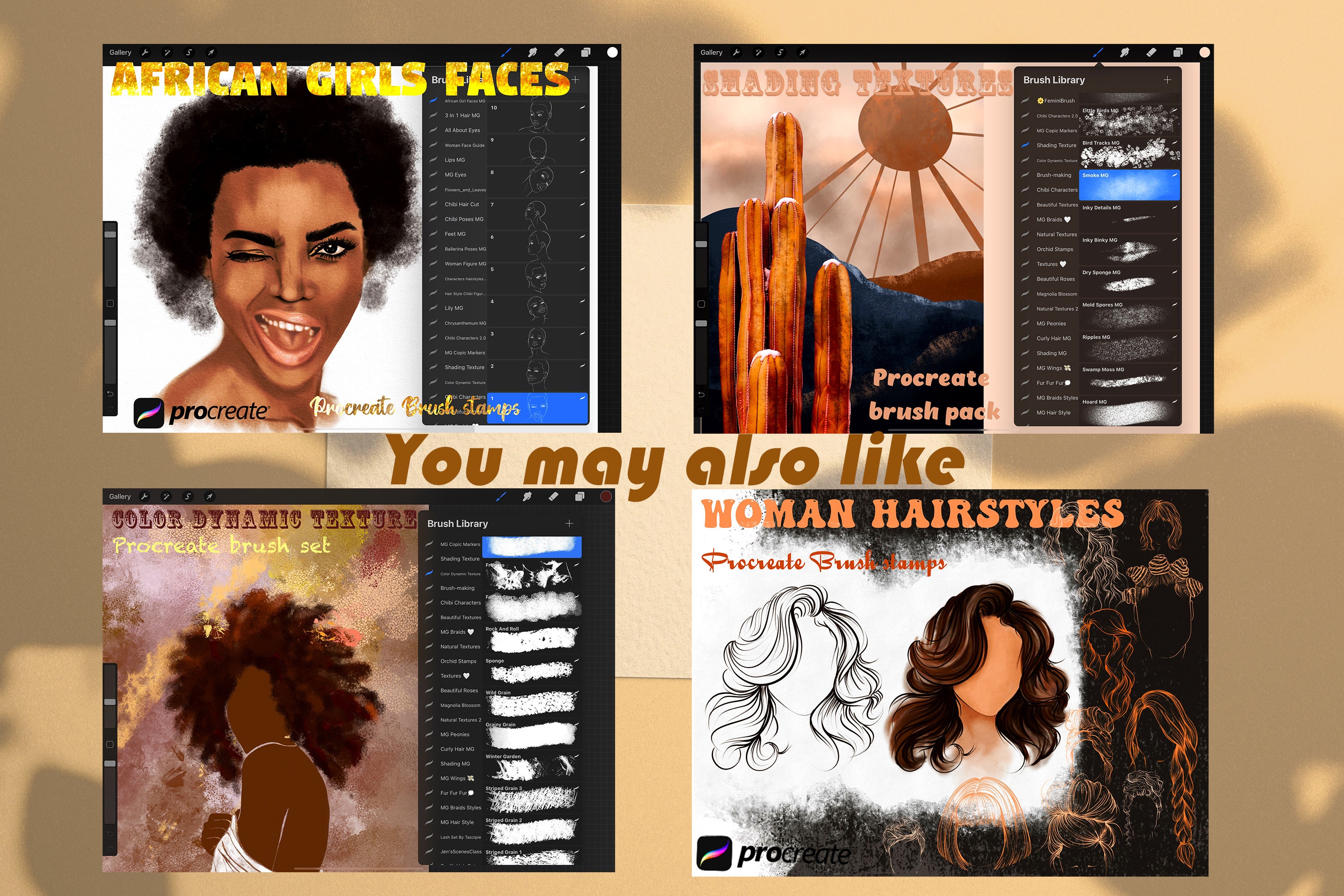 Procreate Character Creator Brush Stamps, Woman Figure Poses Brush Pack ...