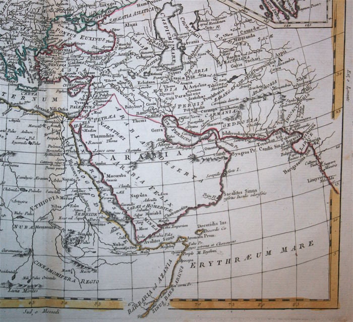 Ancient World Map 1785 Original more than 200 years old - Etsy 日本