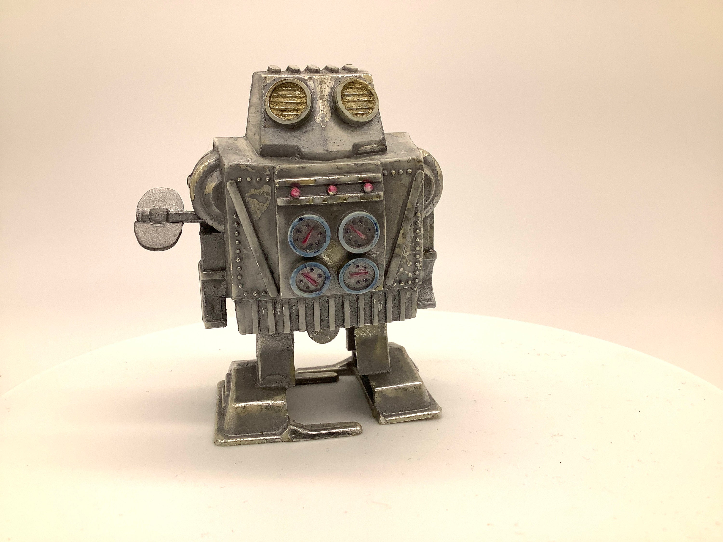 Vintage Wind up Walking Toy Robot 1970's Soviet, Plastik - Etsy