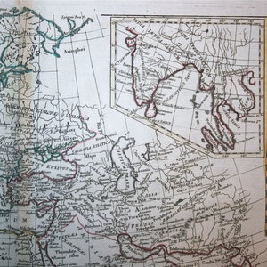 Ancient World Map 1785 Original more than 200 years old - Etsy 日本