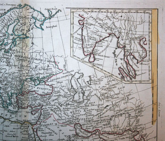 Ancient World Map 1785 Original more than 200 years old - Etsy 日本