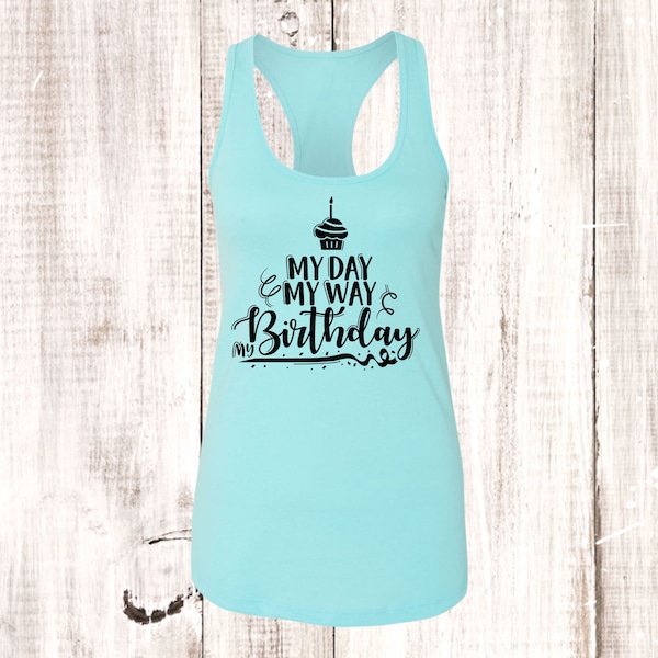 Birthday Tank Top - Etsy