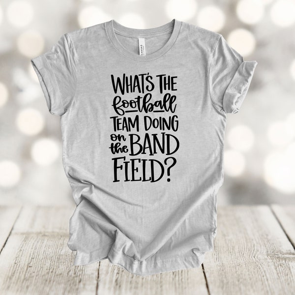 Football on the Band Field Svg - Etsy