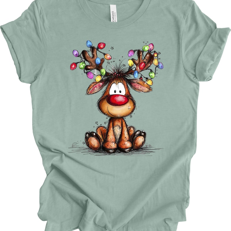 Reindeer Shirt Plus Women - Etsy