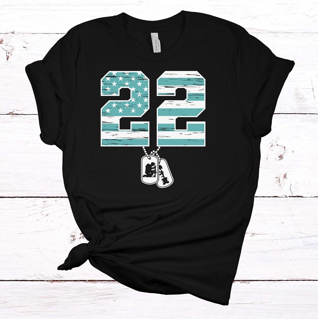 22 Dog Tag PTSD Ribbon PTSD Awareness Premium Cotton - Etsy