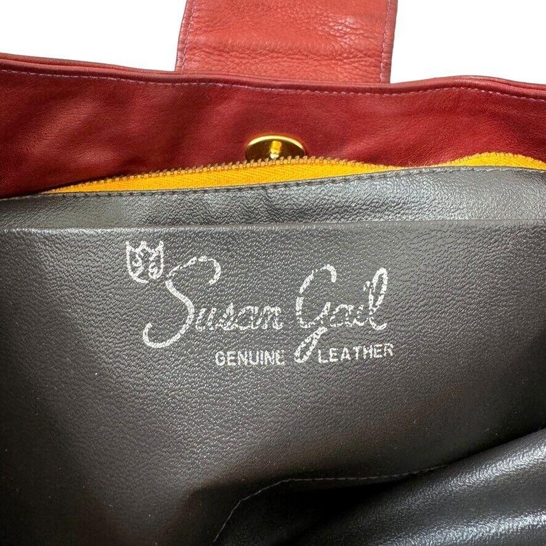 Vintage 1970s Susan Gail Orange Rust Suede Leather Hippie Shoulder Bag ...