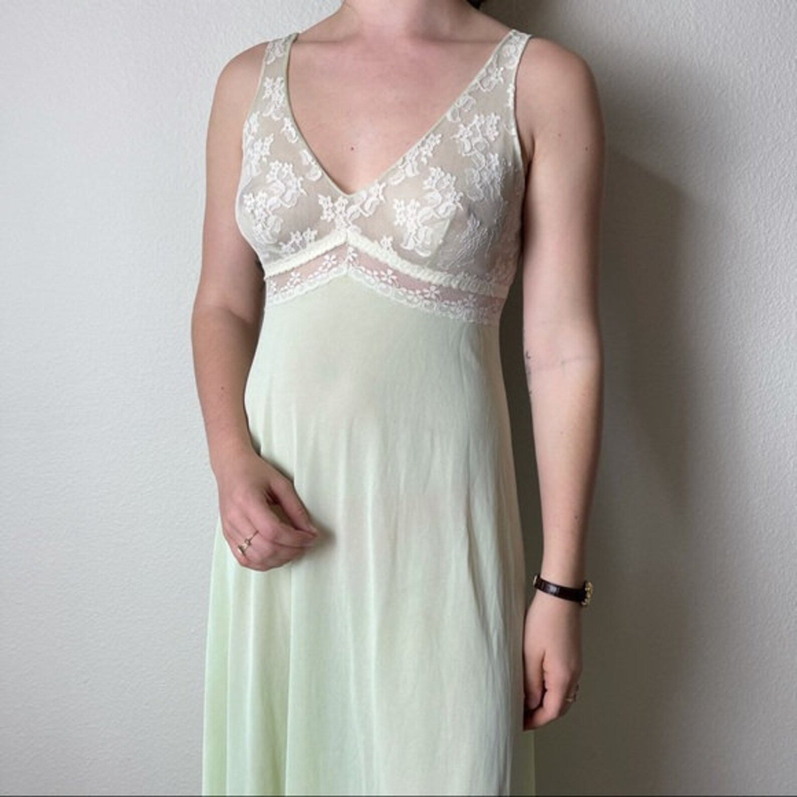 Vintage Lace Slip Dress Etsy