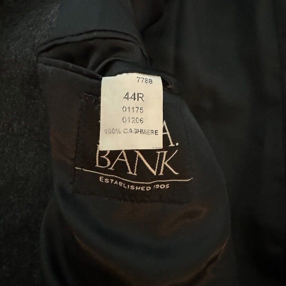 Jose Bank Mens Charcoal Grey Cashmere Dark Academia B… - Gem