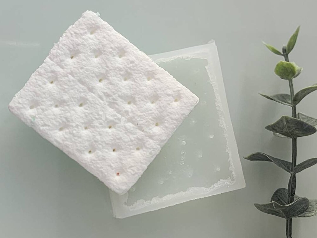Crackers Cookie Real Size Silicon Mold Fondant, Crafts Resin, Chocolate ...