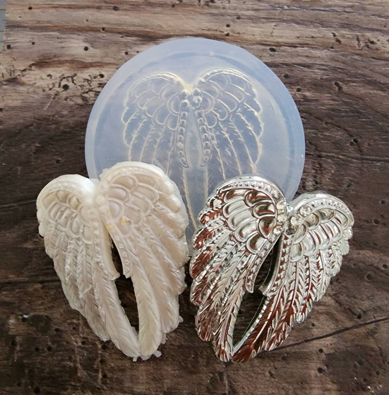 Angel Wings Silicon Sugarcraft Mold Jewelry, Cupcake, Chocolate ...
