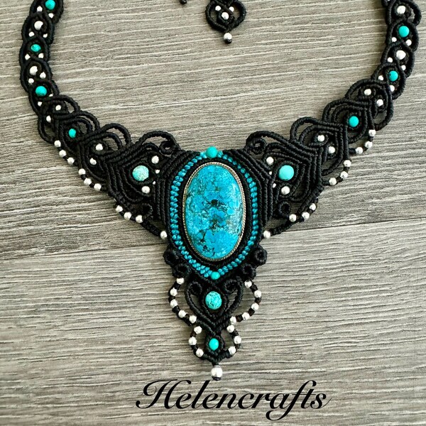 Micro Macrame Necklace - Etsy