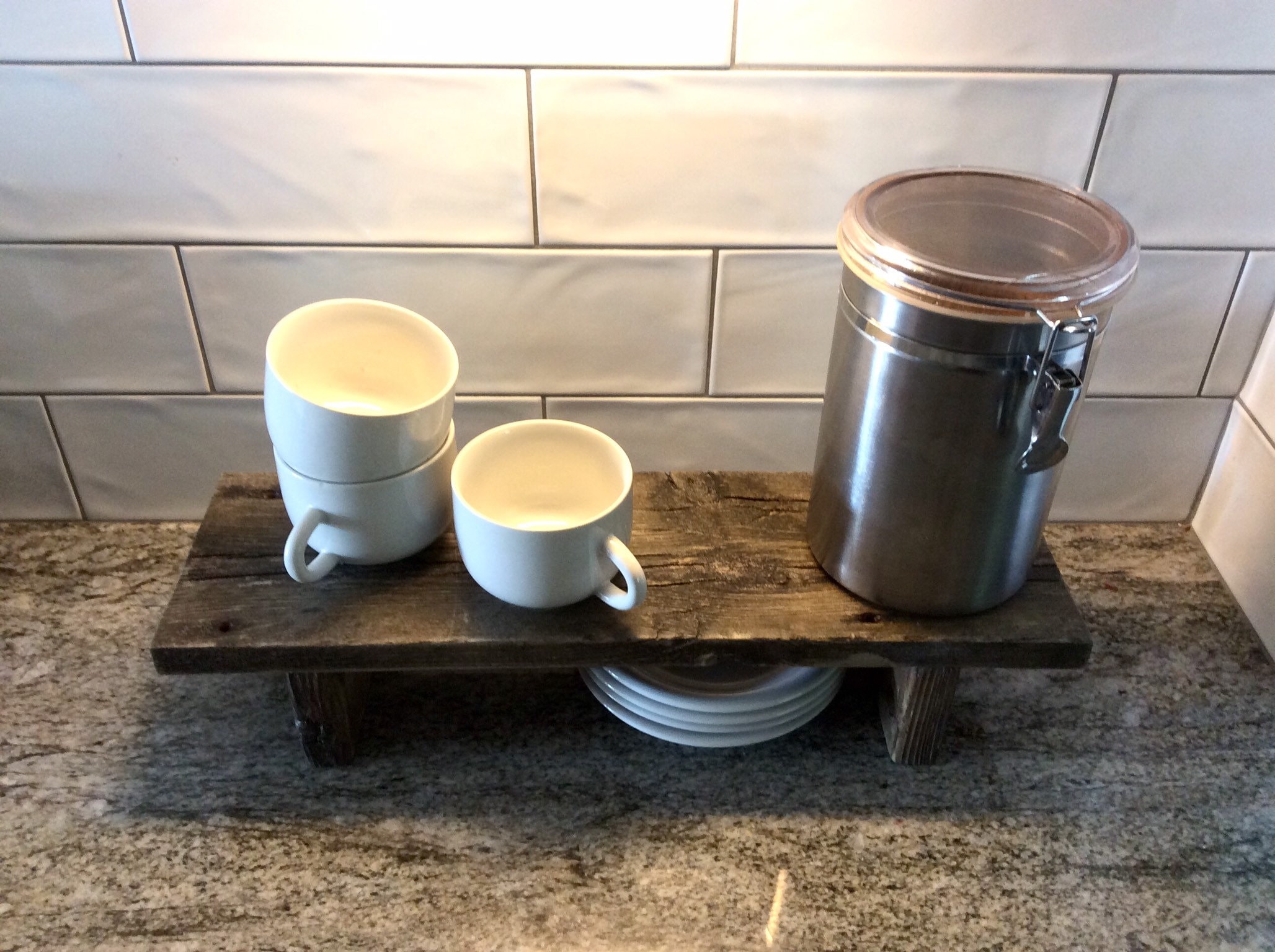 Farmhouse Riser Shelf Farmhouse Kitchen Riser Rustic Wood | Etsy