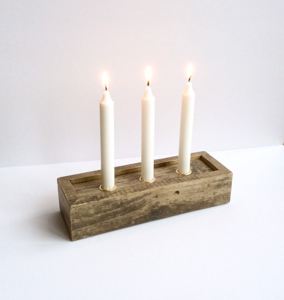 Candle Holder Wood, Candlestick Holder, Wood Candle Riser - Etsy