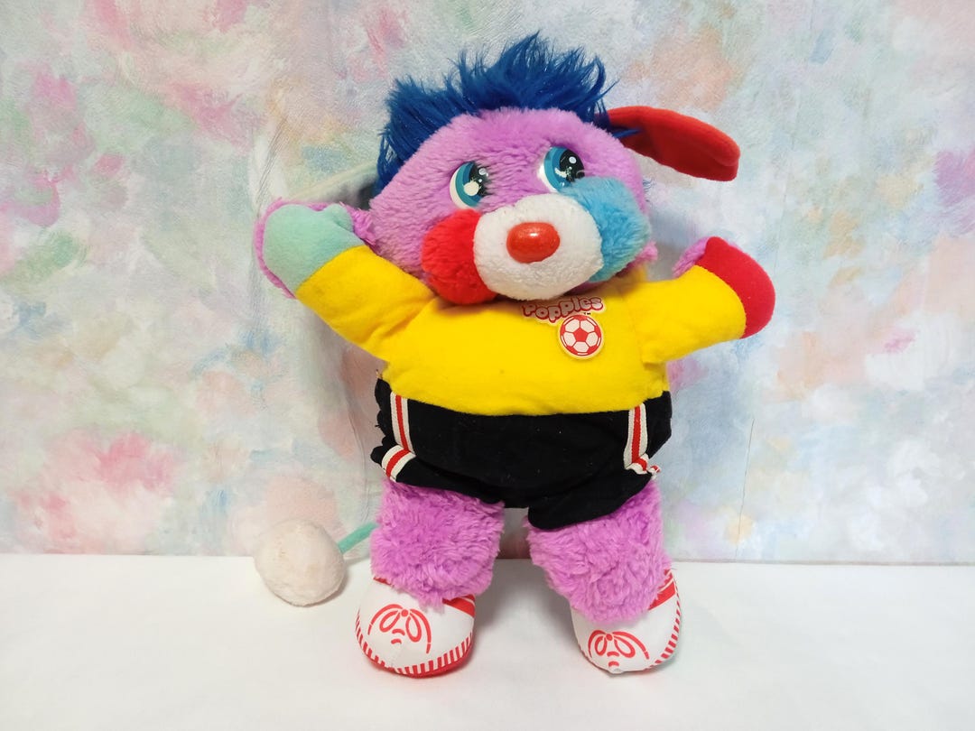 Popples Mattel Original Plush Vintage Sports Soccer / Football 11inch ...
