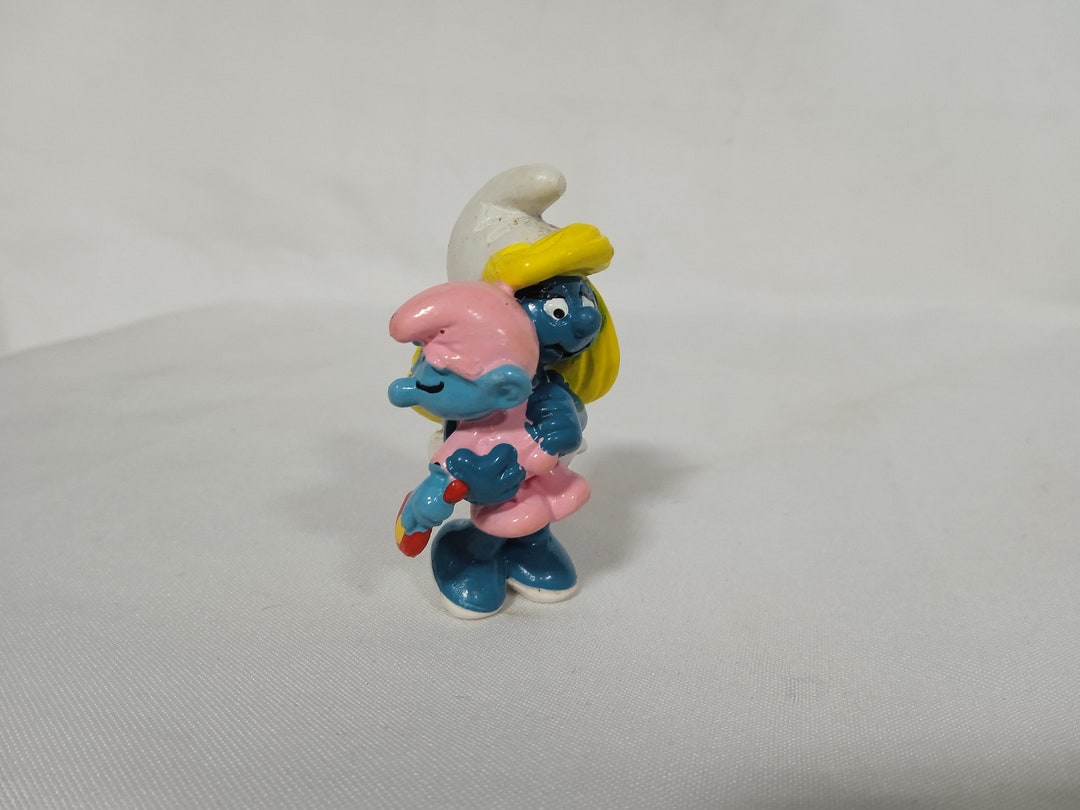 Smurfs Smurfs Peyo 20192 Baby & Smurfette Smurfette Pitufina Figurine ...