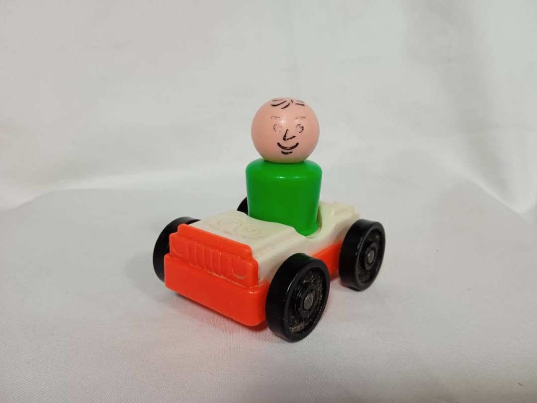 Fisher Price Little People dad With Car Original Vintage Collection Toy ...