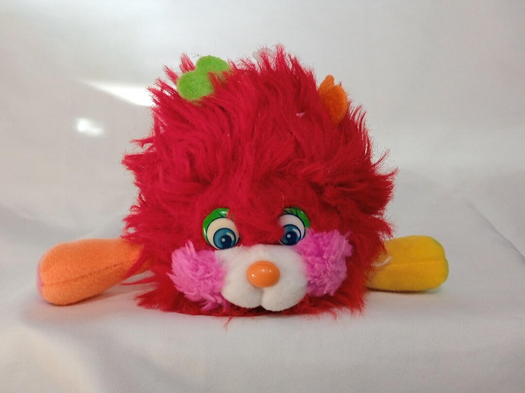 Popples Red Puffling Popples Plush Vintage Collectible Retro - Etsy