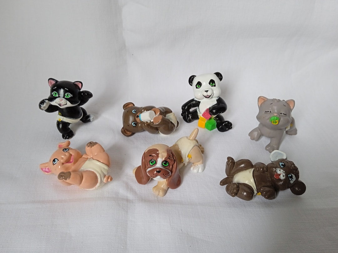 Magic Diaper Babies Pets Set of 7 Magic Babies Animals Galoob Vintage ...